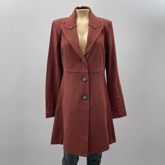 CAbi | Jackets & Coats | Cabi Coat Jacket Women S 3545 Boss Burgundy ...